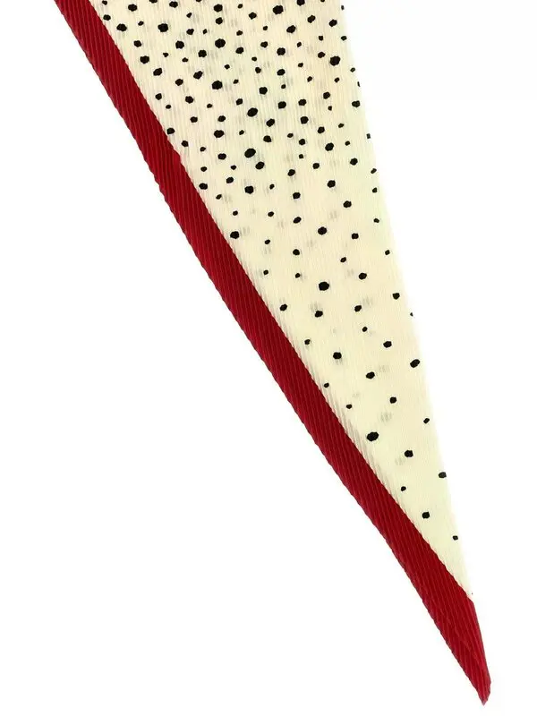 Valentino Garavani Polka-dot Plissé Scarf