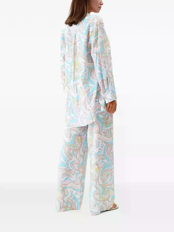 Melissa Odabash Abstract-print Palazzo Pants