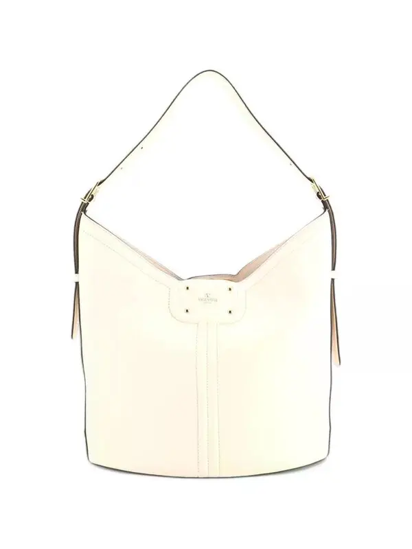 Valentino Garavani Vlogo Belted Leather Hobo Bag