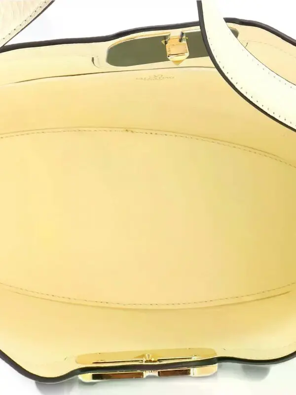 Valentino Garavani Vlogo Belted Leather Hobo Bag