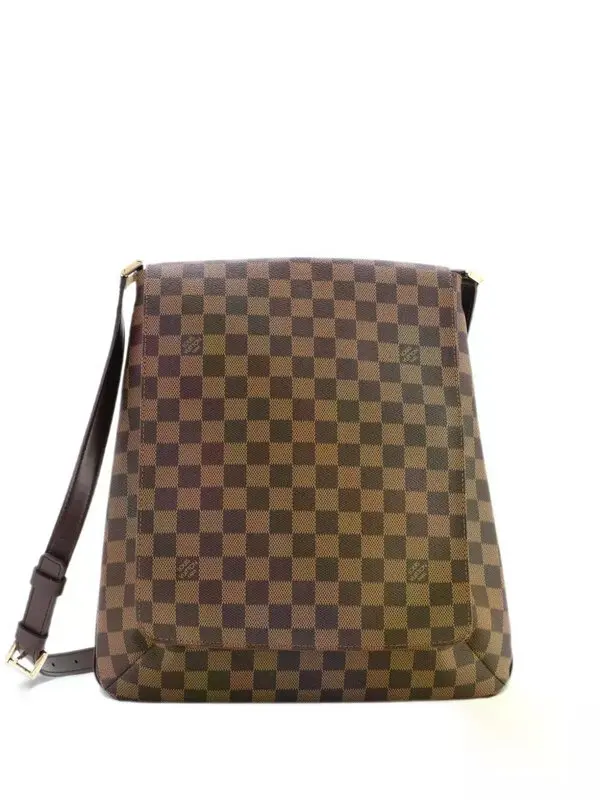 LOUIS VUITTON Musette Handbag Damier Gm Crossbody Bag - Brown