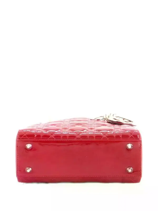 Dior My Abcdior Lady Bag Cannage Quilt Patent Small Satchel