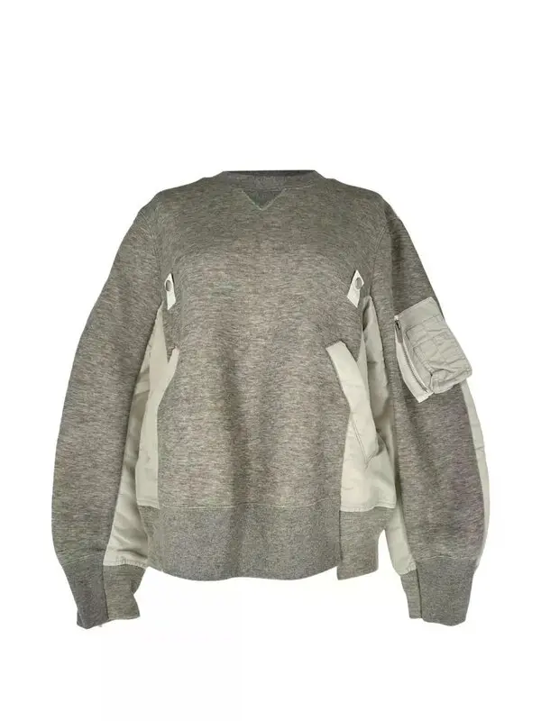 Sacai Panelled Sweatshirt - Grey