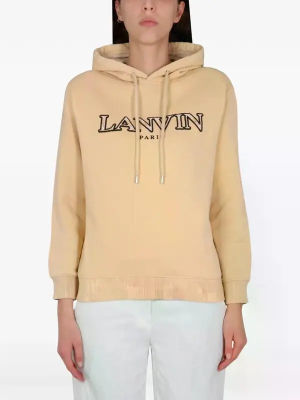 LANVIN Logo-embroidered Hoodie