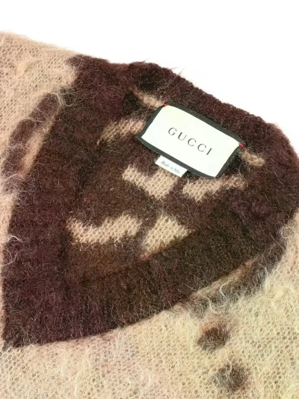 Gucci 2010s Gg-pattern V-neck Sweater