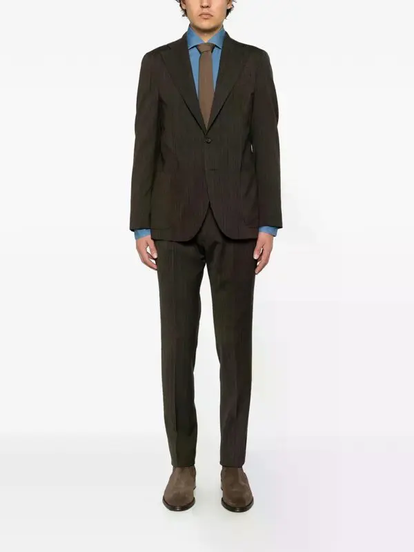 BARBA NAPOLI Spread-collar Button-up Shirt