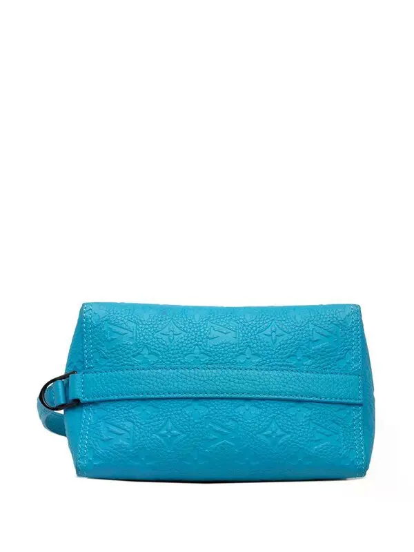 LOUIS VUITTON 2019 Monogram Taurillon Triangle Messenger Crossbody Bag