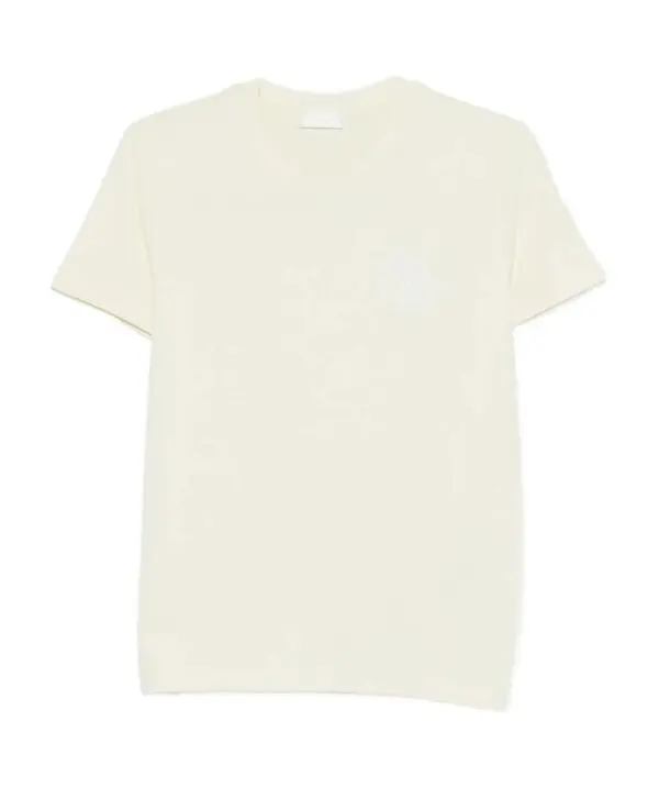 Moncler Crew-neck Logo T-shirt - Yellow