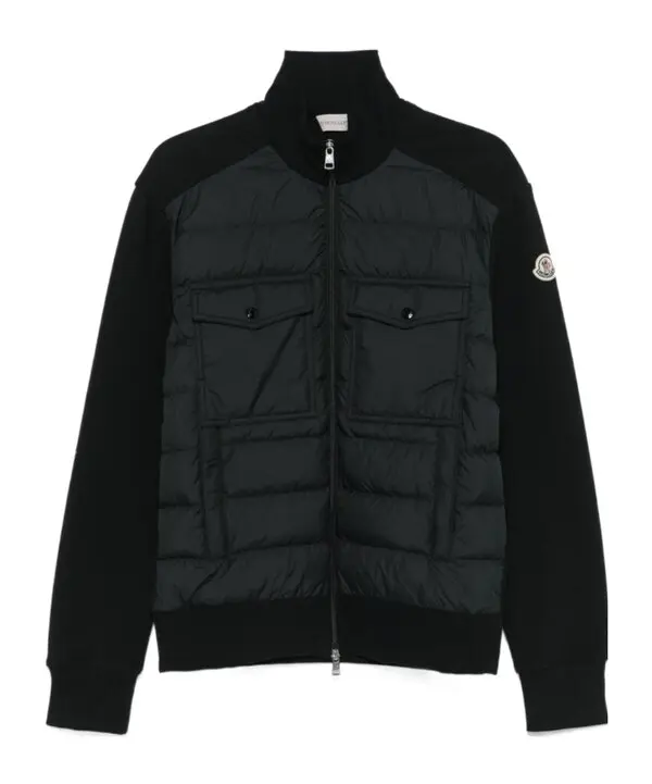 Moncler Long-sleeved Down Jacket - Black