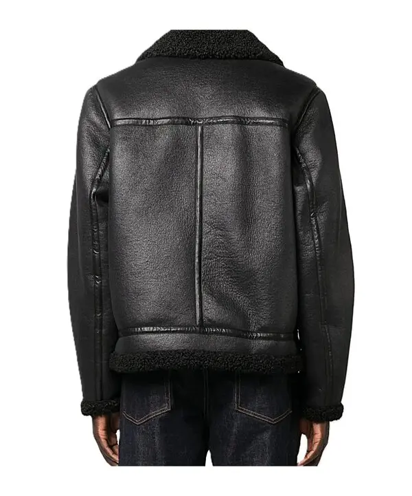 A.p.c. Faux-shearling Zip-up Bomber Jacket