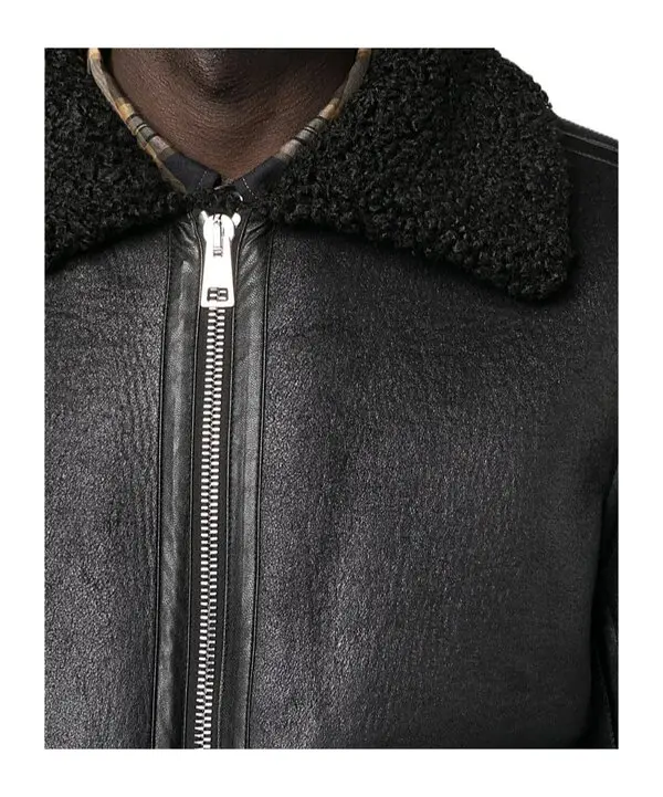 A.p.c. Faux-shearling Zip-up Bomber Jacket