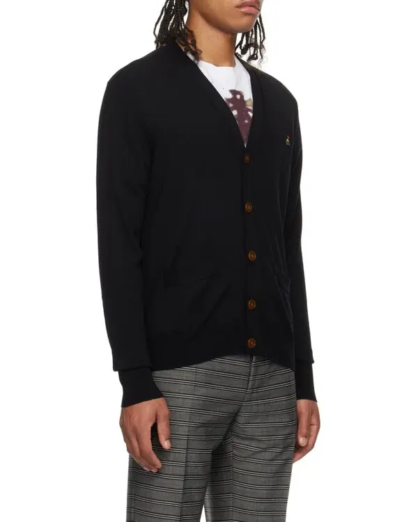 VIVIENNE WESTWOOD Orb Embroidered Buttoned Cardigan