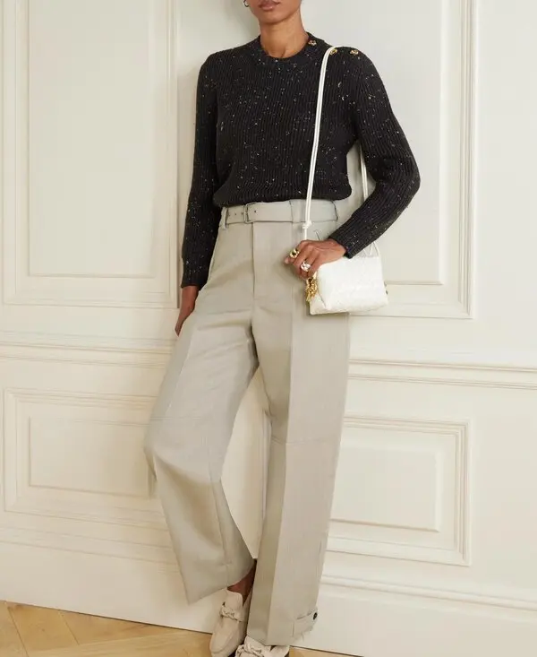 Bottega Veneta Belted Tapered Pants