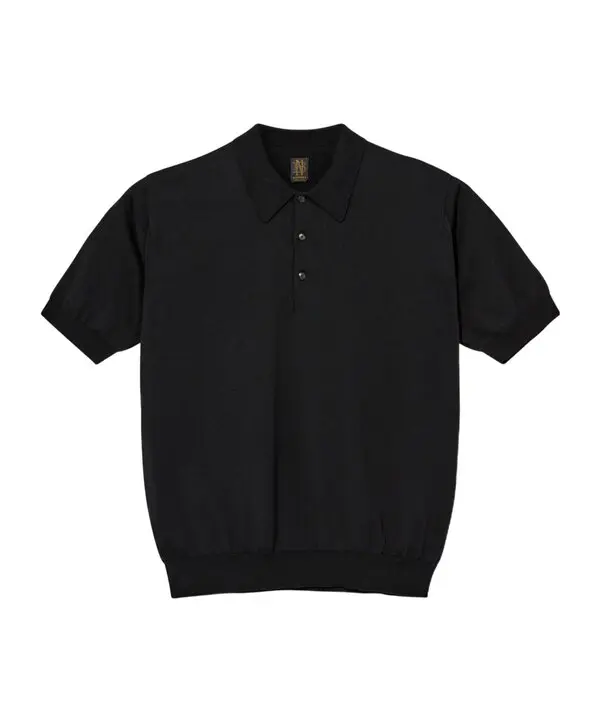 BATONER Short-sleeved Knitted Polo Shirt