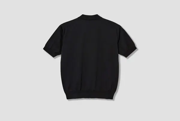 BATONER Short-sleeved Knitted Polo Shirt