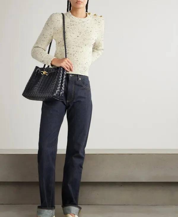 Bottega Veneta Button-detailed Ribbed Sweater