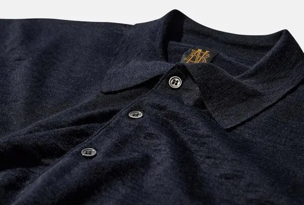 BATONER Short-sleeved Knitted Polo Shirt