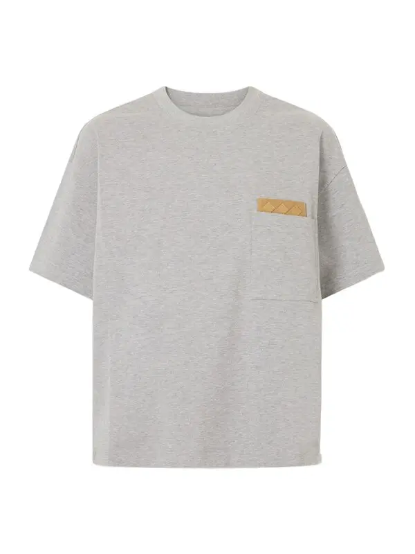 Bottega Veneta Boxy Intrecciato-trimmed T-shirt