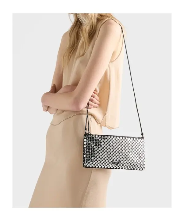 Prada Small Satin And Shoulder Bag