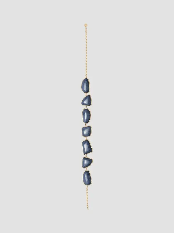 Cult Gaia Yusra Goldtone & Natural Stone Choker Necklace