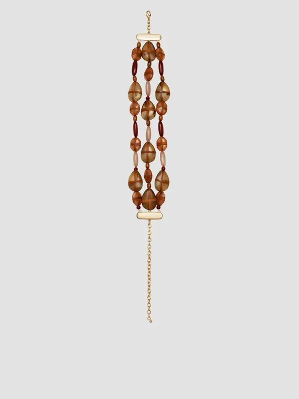 Cult Gaia Tygra Goldtone & Resin Beaded Choker Necklace