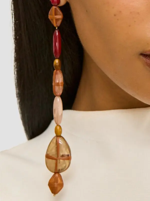 Cult Gaia Tygra Goldtone & Resin Beaded Drop Earrings
