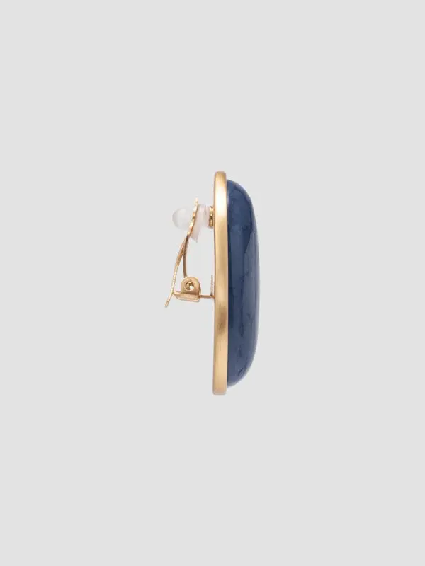 Cult Gaia Yusra Goldtone & Natural Stone Ring