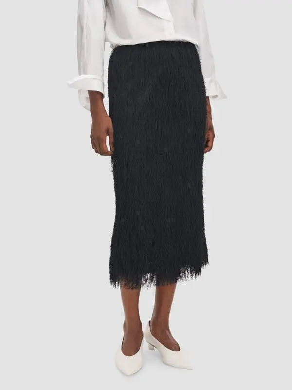 Rag & Bone Amalia Fringe Knit Midi Skirt