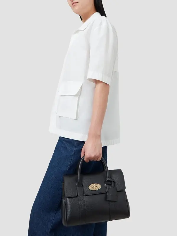Mulberry Small Bayswater Leather Satchel - Black