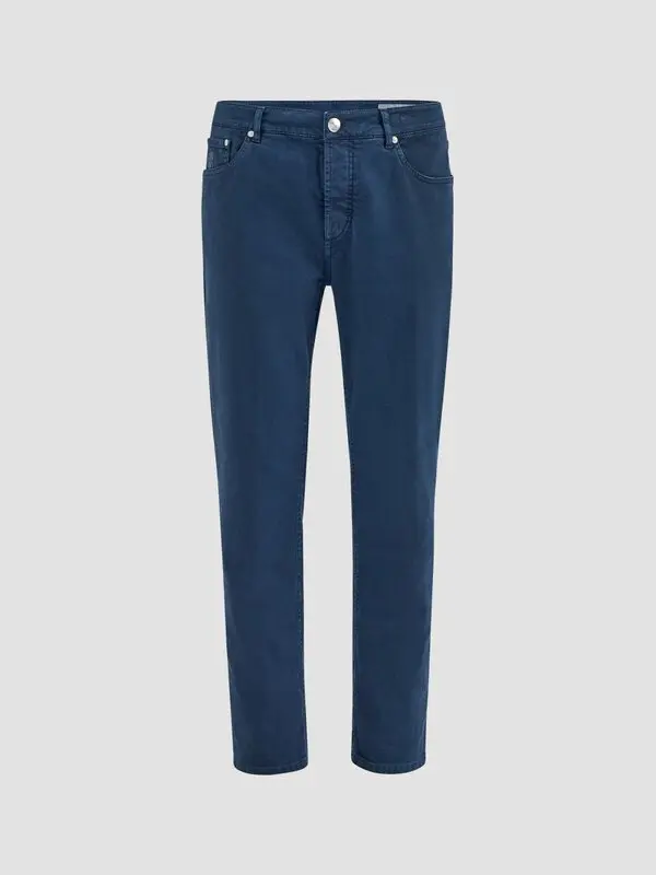 Brunello Cucinelli Gart-dyed Traditional Fit Jeans - Blue