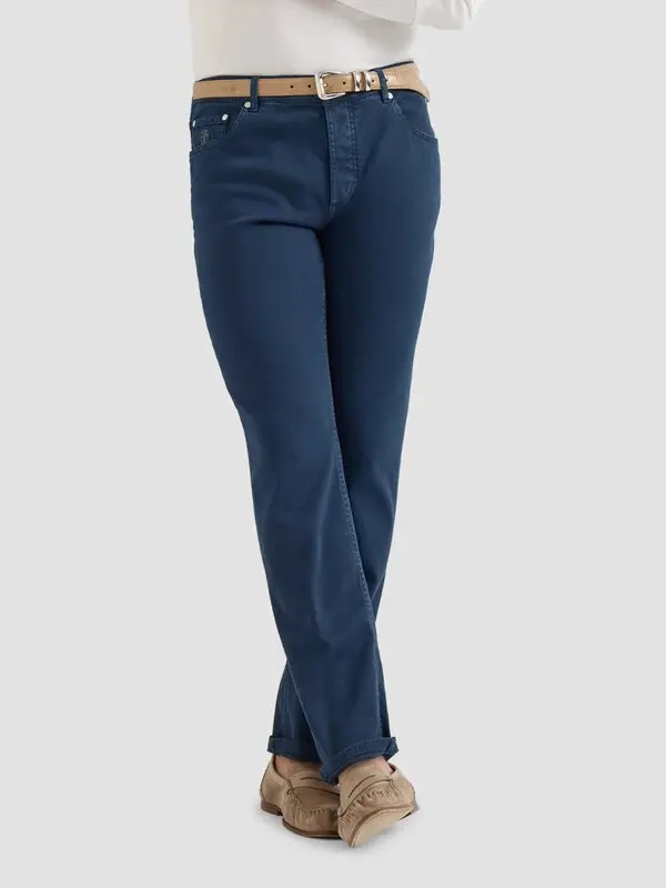 Brunello Cucinelli Gart-dyed Traditional Fit Jeans