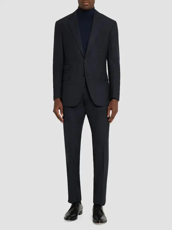 Ralph Lauren Purple Label Wool-blend Nailhead Single-breasted Suit
