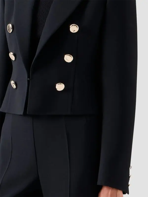 Akris Kesly Double-faced Wool Short Jacket