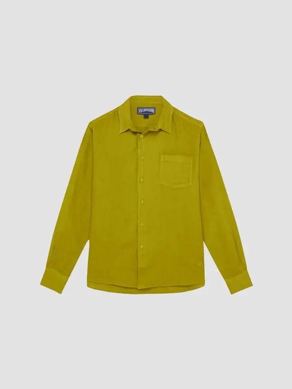 Vilebrequin Gart-dyed Linen Shirt - Absinthe