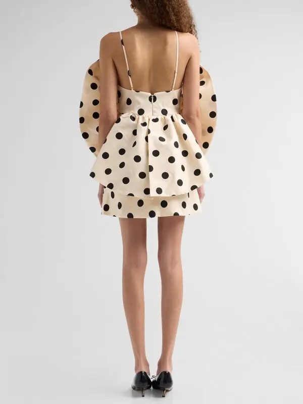 Acler Femme Fatale Ketch Polka Dot Mini Dress - Dotty