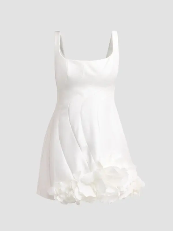 Acler Femme Fatale Winchester Bonded Mini Dress - Ivory