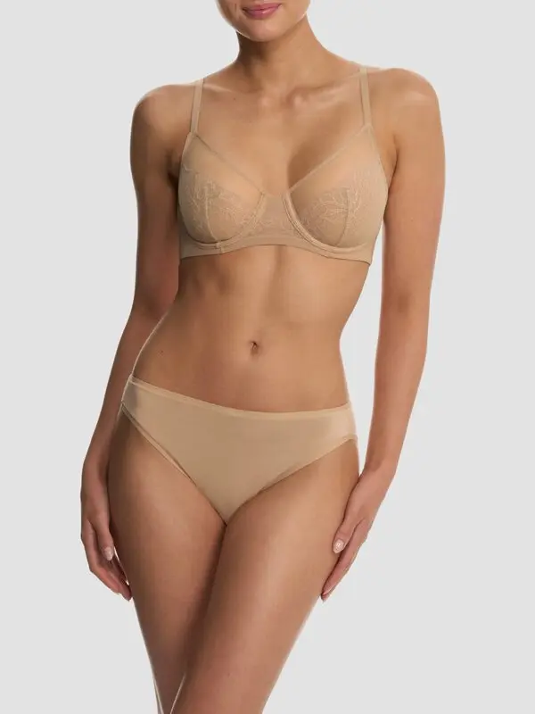 Natori Radiance Convertible Unlined Underwire Bra - Cafe