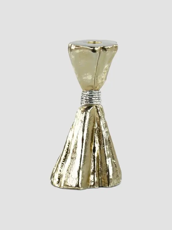 JOHN RICHARD COLLECTION Taut Metal Small Candleholder
