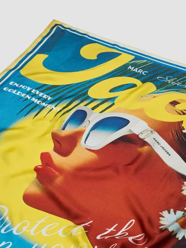 Marc Jacobs Sun Poster Silk Scarf