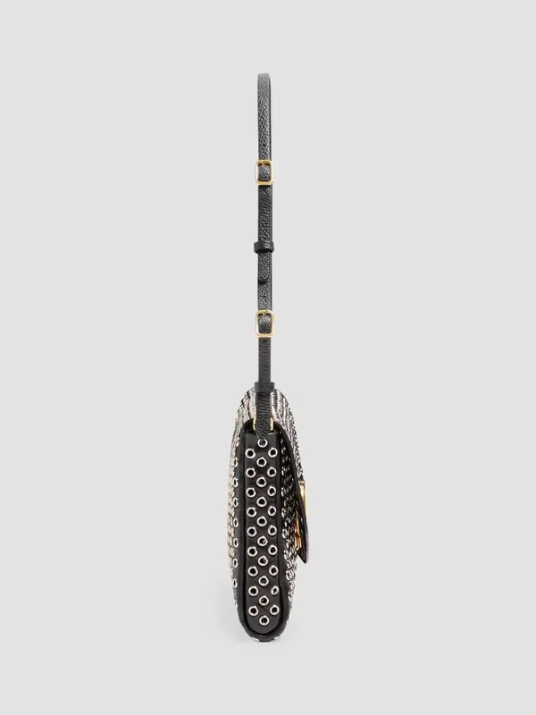 Valentino Garavani Devain Small Shoulder Bag With Eyelets
