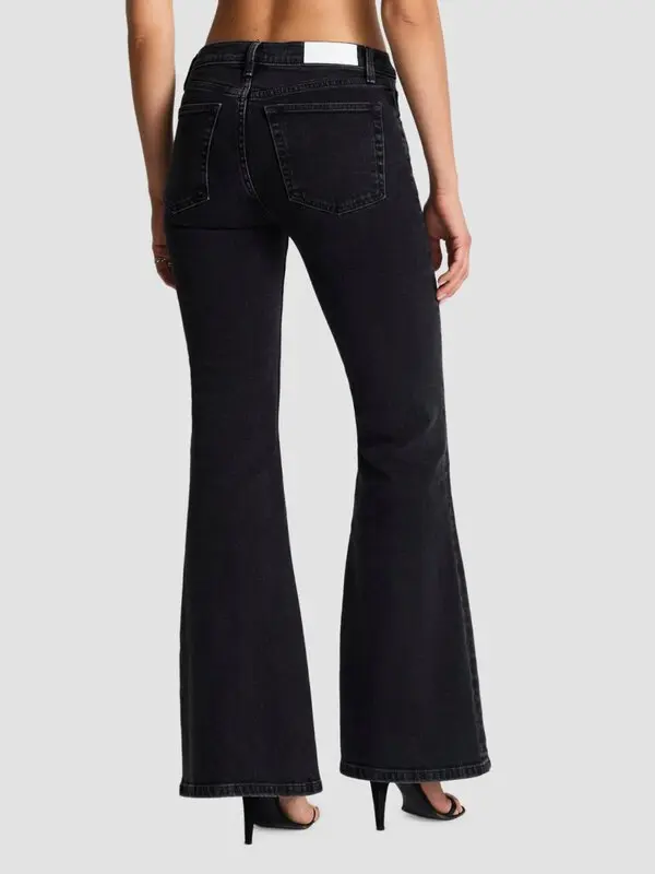 RE/DONE Struttini Mid-rise Wide-leg Flared Jeans