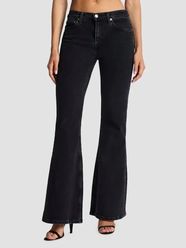 RE/DONE Struttini Mid-rise Wide-leg Flared Jeans