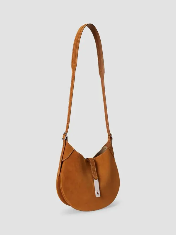 Polo Ralph Lauren Id Suede Small Shoulder Bag - Turmeric
