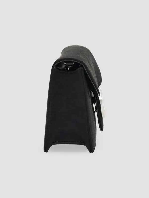 FERRAGAMO Double Gancio Mini Satin Convertible Shoulder Bag