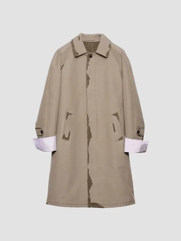 Prada Bonded Devoré Cotton Coat