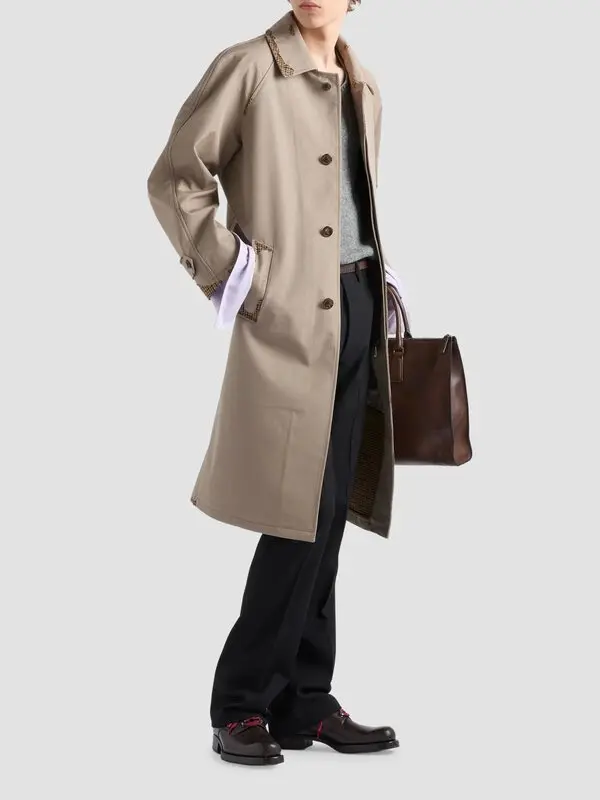 Prada Bonded Devoré Cotton Coat
