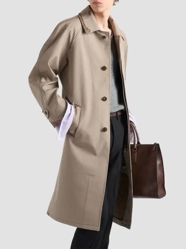 Prada Bonded Devoré Cotton Coat