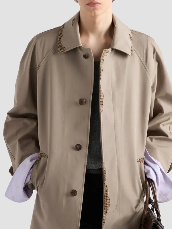 Prada Bonded Devoré Cotton Coat