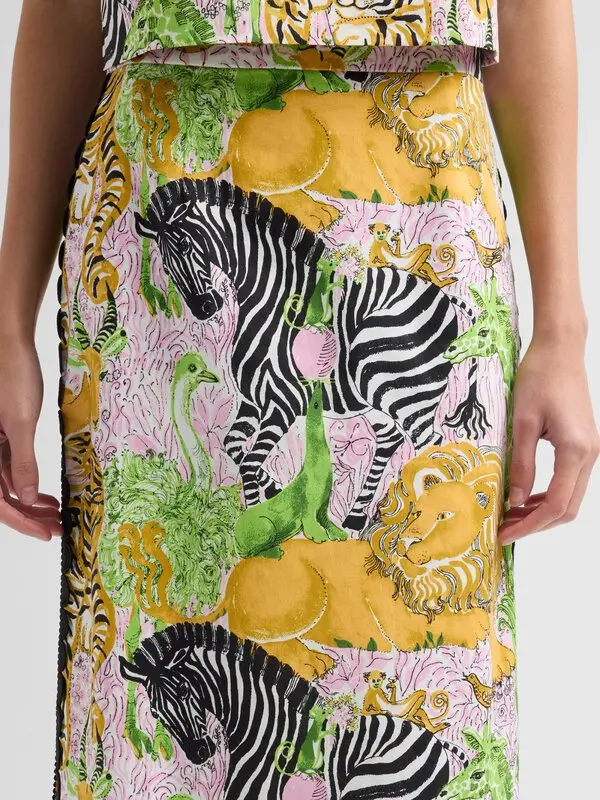 Lilly Pulitzer® Sanders Zoo Print Maxi Skirt