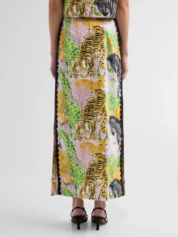 Lilly Pulitzer® Sanders Zoo Print Maxi Skirt